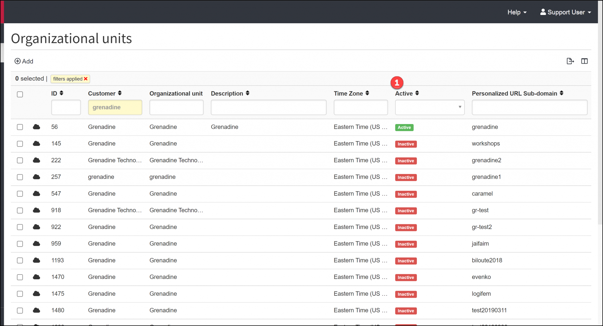 Enterprise Organizational Units – Grenadine Event Management Software